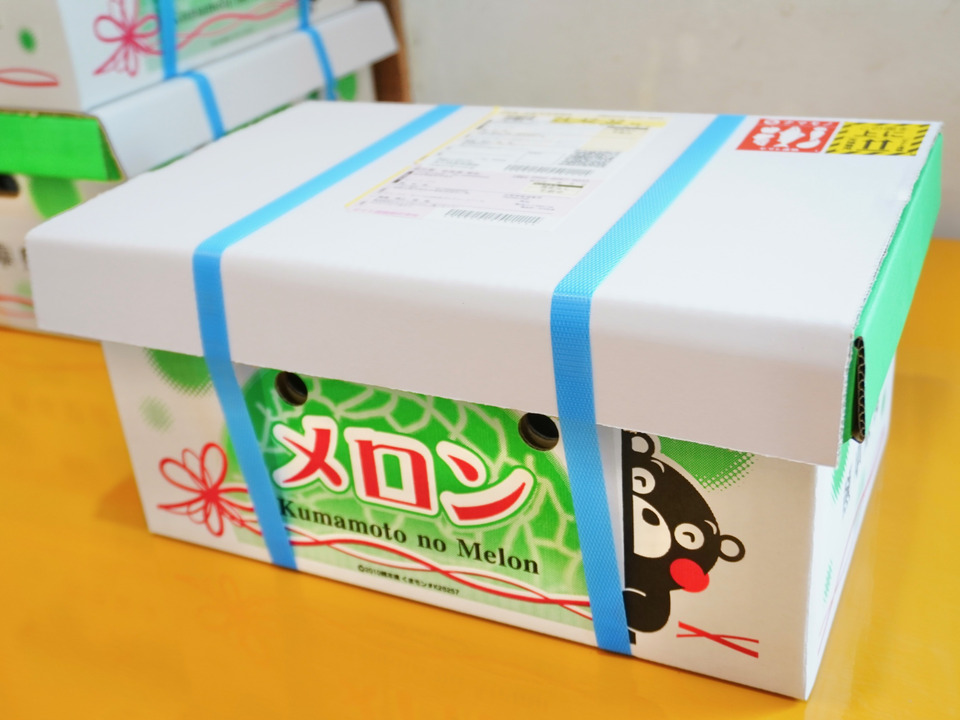 ご家庭用マスクメロン🍈3.2kg(1.6kg×2玉・くまモン箱入り)：熊本県産のマスクメロン｜食べチョク｜産地直送(産直)お取り寄せ通販 - 農家・漁師から旬の食材を直送