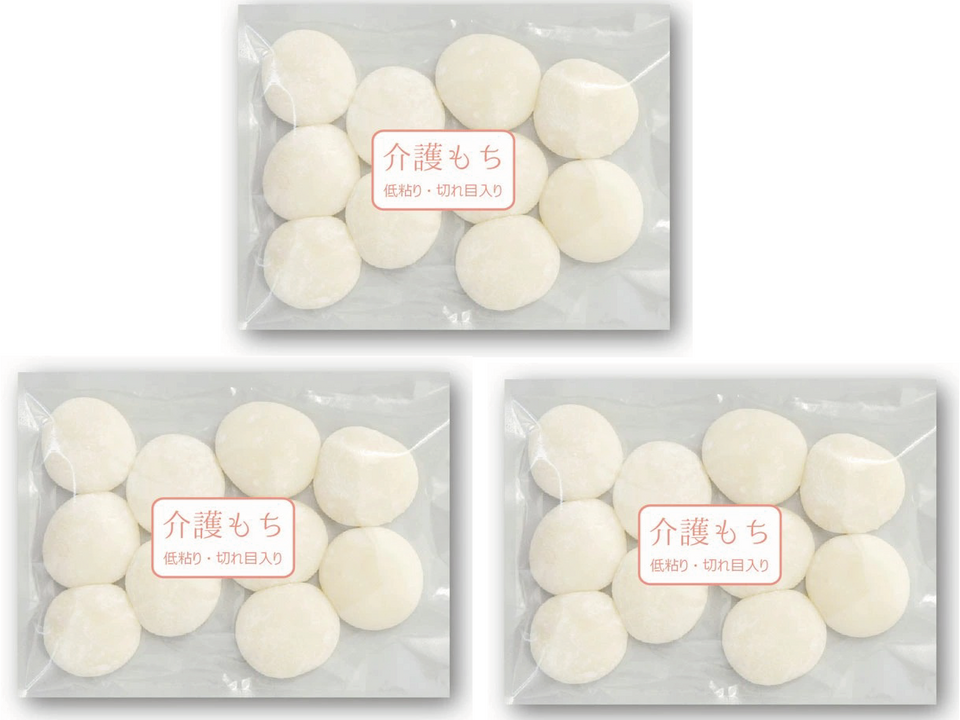 介護餅 30個 (10個X3パック) 介護食 喉に詰まるを軽減 食べやすい 餅 嚥下 お年寄り 高齢者 歯ぐきでつぶせる やわらか食 UDF 添加物不使用 kaigo30：岡山県産の餅｜食べ ...