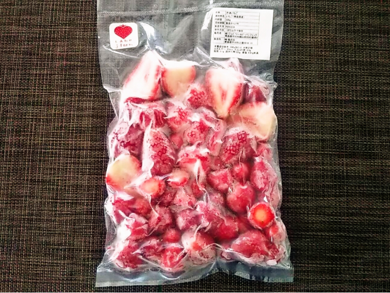 冷凍いちご 1kg（500g×2）（真空包装）青森県産｜ジャム、スムージー、削りいちご、いちごウイスキー：青森県のレビュー｜食べチョク｜産地直送(産直)お取り寄せ通販 - 農家・漁師から旬の食材を直送