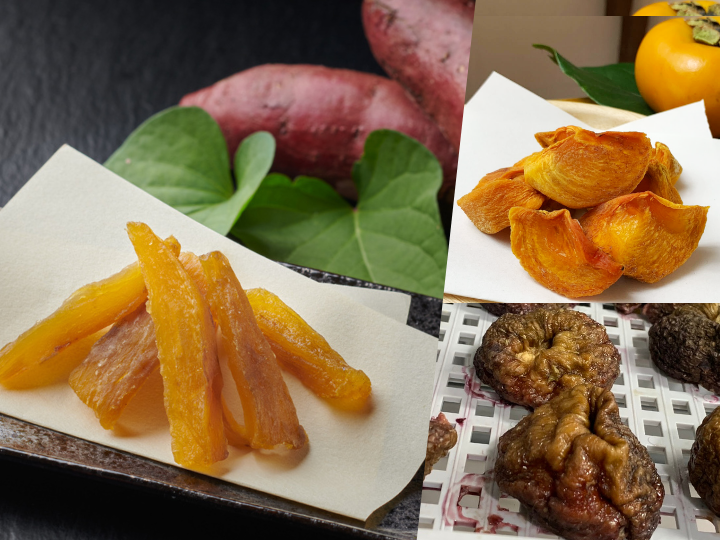 〈食べ比べ〉当店人気NO.1 ドライいちじく35g ️2p 干し芋40g ️4p 干し柿40g ️2p 緑茶2煎分 保存料不使用 砂糖不使用 セミドライ 国産 干しいも 添加物不使用 メール便 ...