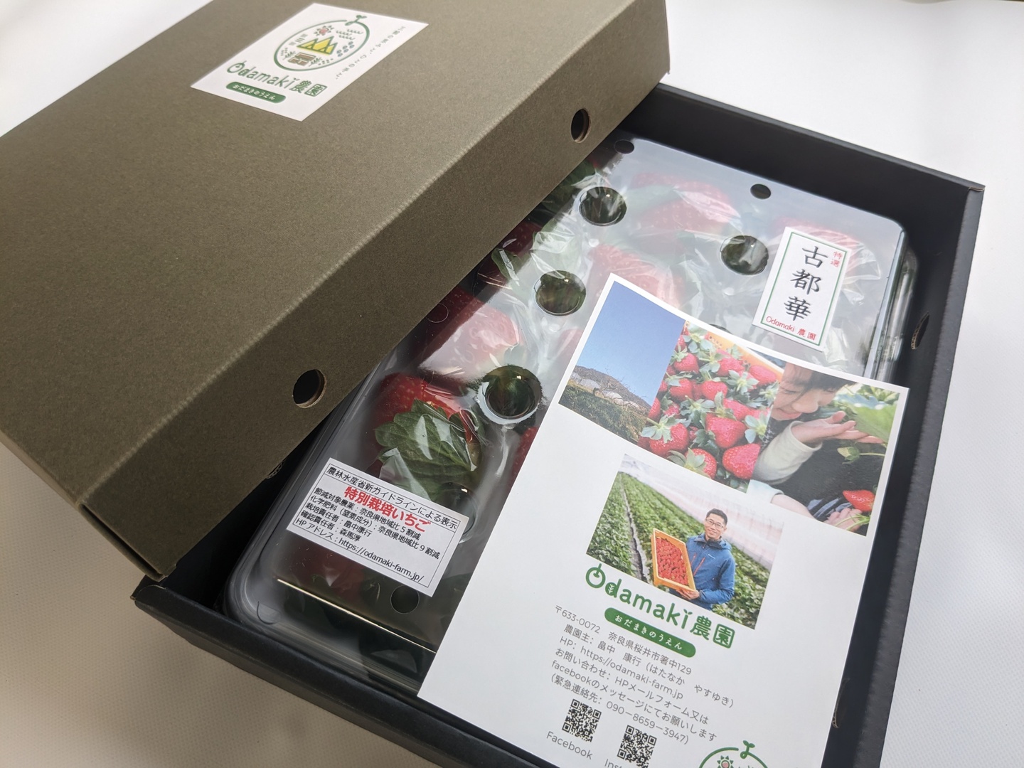 期間限定プレミアム『特選 古都華』熨斗付特別栽培農産物 奈良県ブランドいちご 化粧箱1箱 朝採り！農薬削減栽培！「いちご博2024」金賞受賞：奈良県産の古都華｜食べチョク｜産地直送産直 