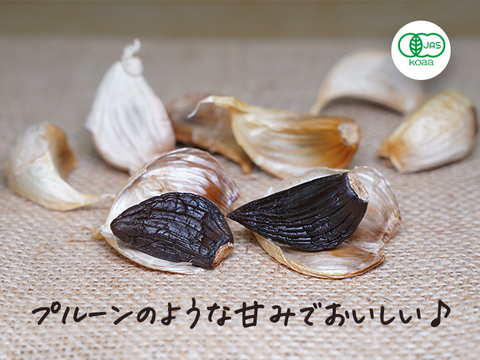 【有機黒にんにく】 有機にんにく王使用（80gx2袋)：宮崎県産の加工品｜食べチョク｜産地直送(産直)お取り寄せ通販 - 農家・漁師から旬の食材を直送