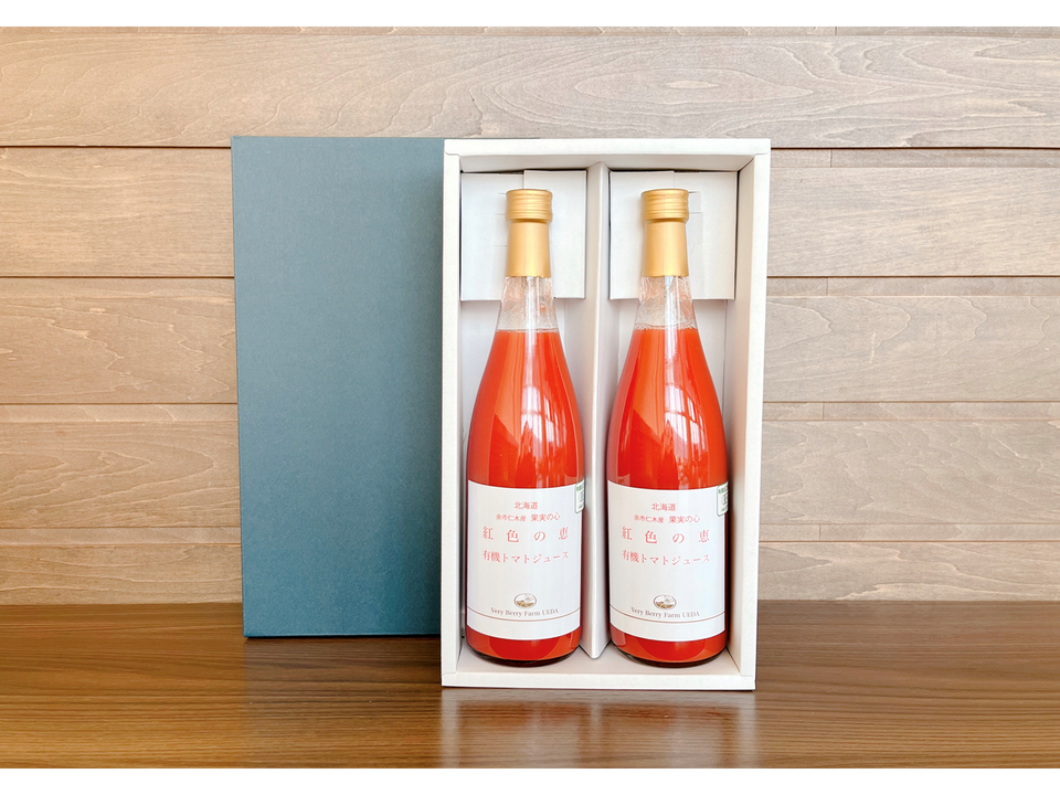 【有機JAS】濃厚！有機トマトジュース 紅色の恵 710ml×2本／甘みの強いミニトマト〈アイコ〉100％使用！：北海道産の果物｜食べチョク｜産地直送(産直)お取り寄せ通販 - 農家・漁師から ...