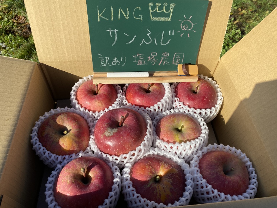 【予約】訳あり りんごの王様！サンふじ『信州りんご』6kg（3kg×2箱）：長野県産のふじ｜食べチョク｜産地直送(産直)お取り寄せ通販 - 農家・漁師から旬の食材を直送